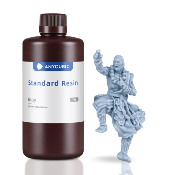 RESINA GRIS ESTANDAR ANYCUBIC 1KG - 3D World Printing - Impresoras 3D