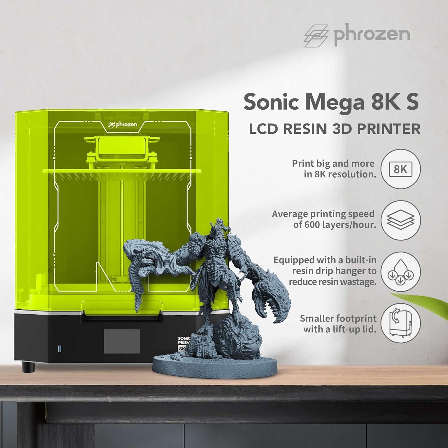 PHROZEN SONIC MEGA 8K S - 3D World Printing - Impresoras 3D
